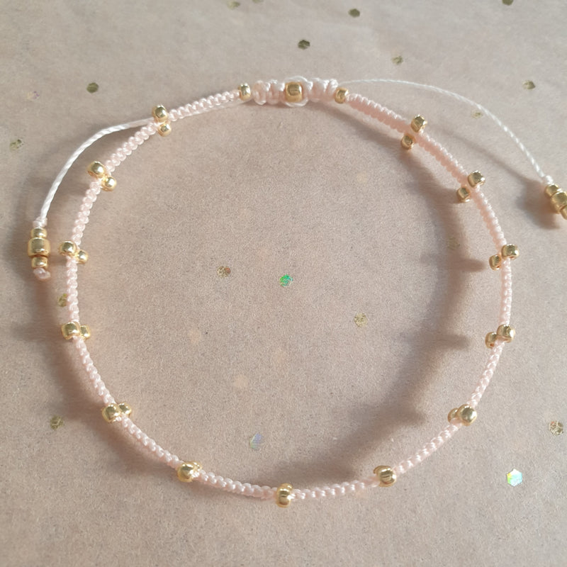2 Dots Light Peach // Gold – Iconn Jewels